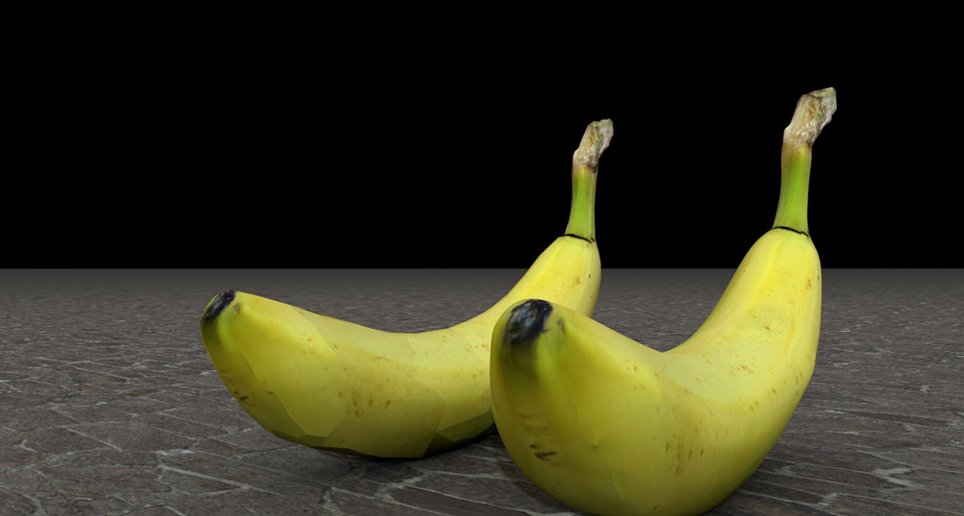 3d Model Banana Tri
