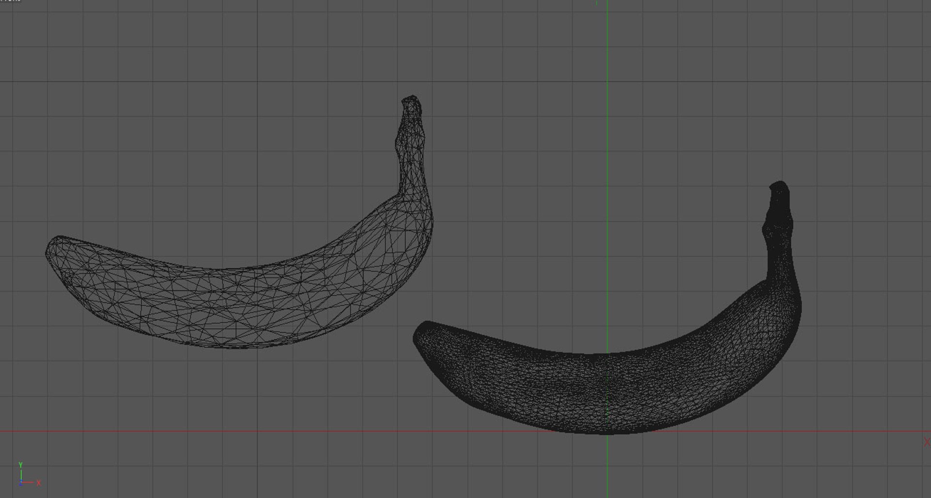 3d Model Banana Tri