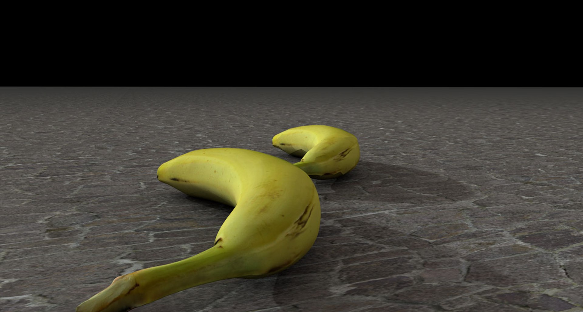 3d Model Banana Tri