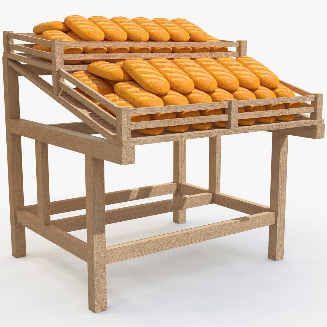 rack bread 3d model