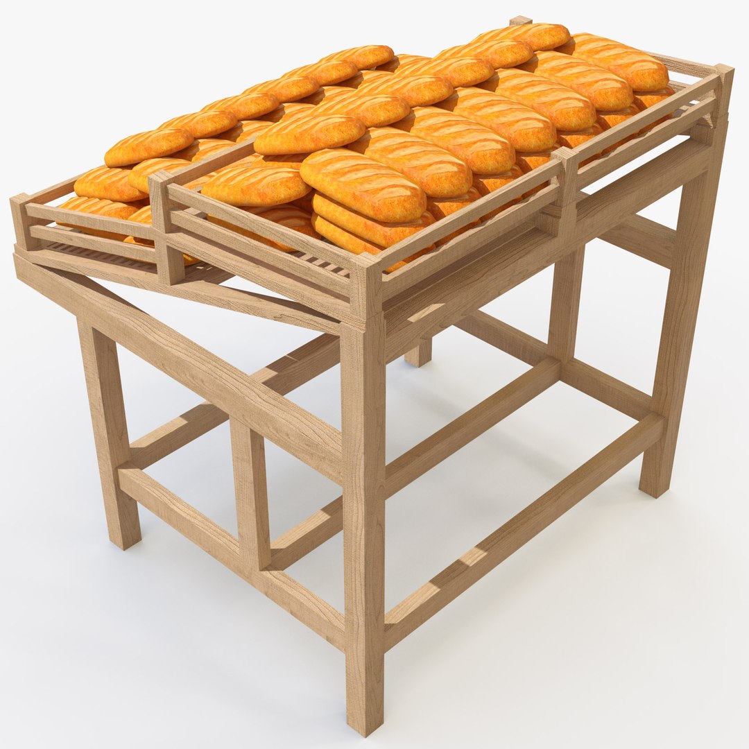 rack bread 3d model