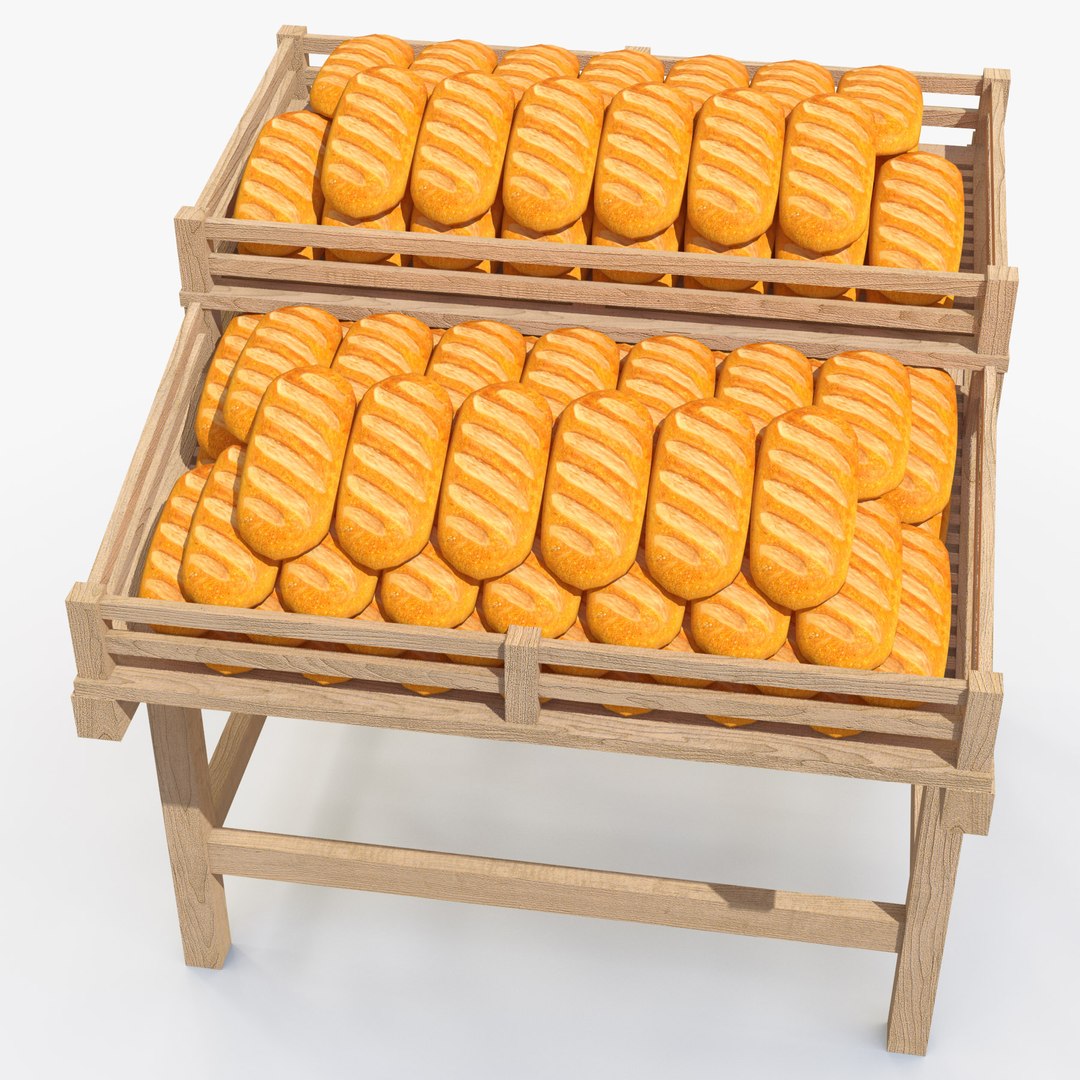 rack bread 3d model