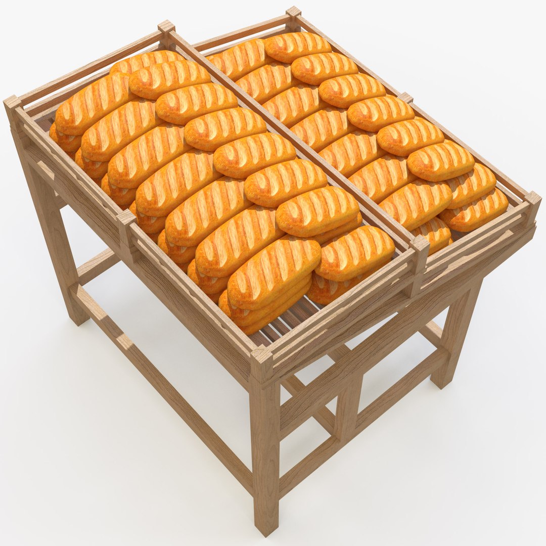 rack bread 3d model
