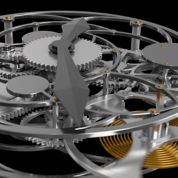 3d model clockwork gears