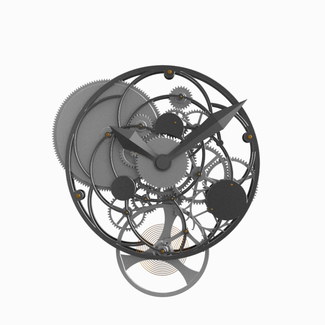 3D Model Animation Clock Clockwork - TurboSquid 1353547