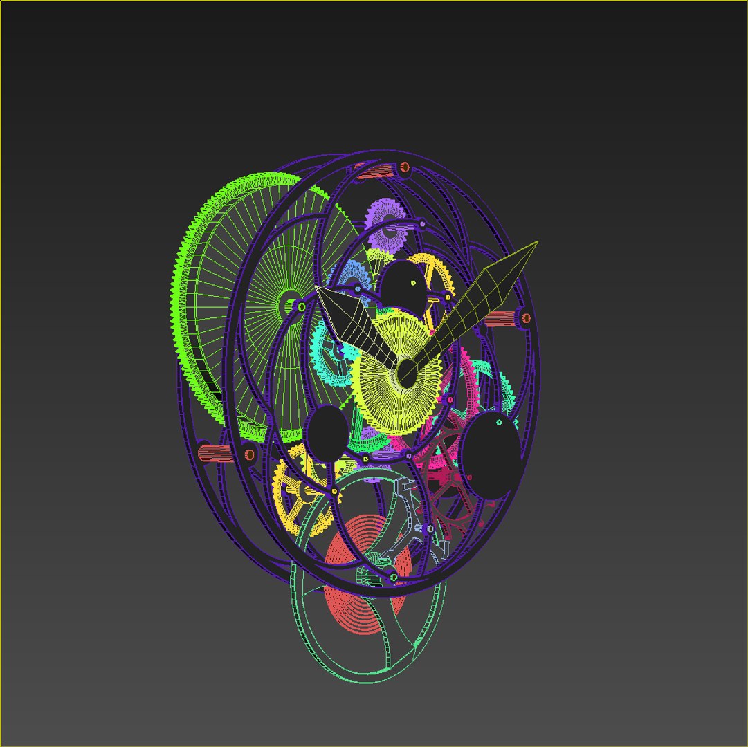 3D Model Animation Clock Clockwork - TurboSquid 1353547
