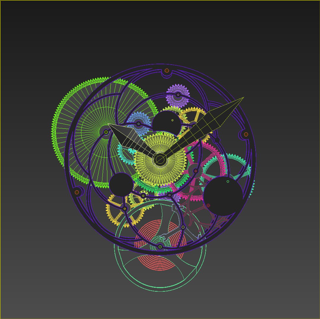 3D Model Animation Clock Clockwork - TurboSquid 1353547