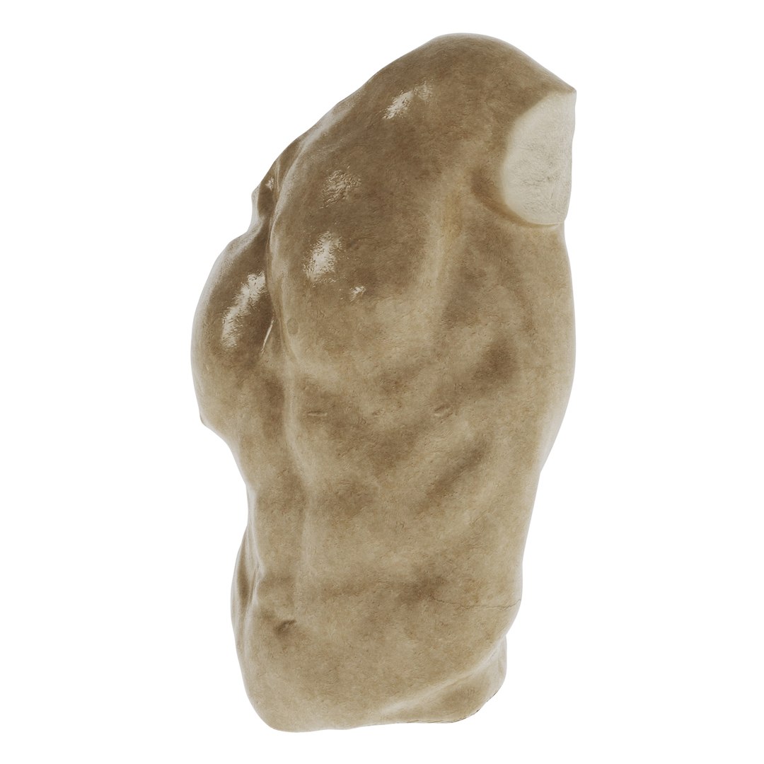 Gaddi Torso Marble Old 3D Model - TurboSquid 1570151