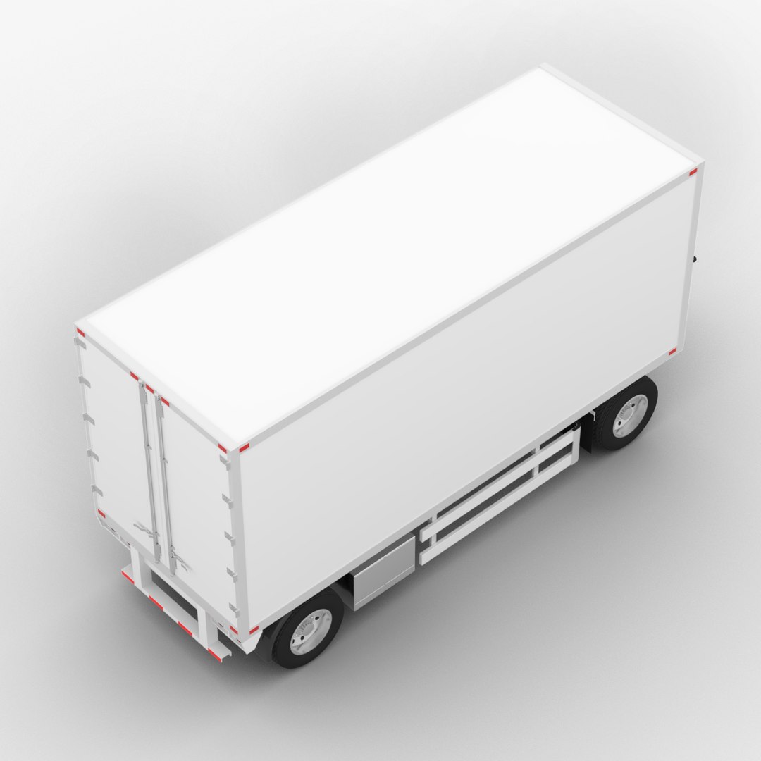 3D Box Trailer Truck - TurboSquid 1337545