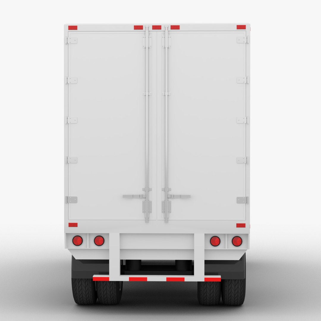 3D Box Trailer Truck - TurboSquid 1337545