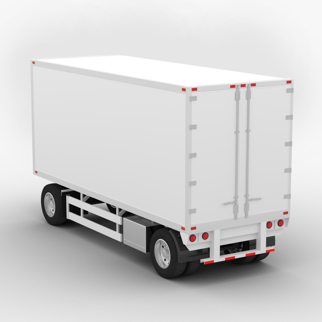 3D Box Trailer Truck - TurboSquid 1337545