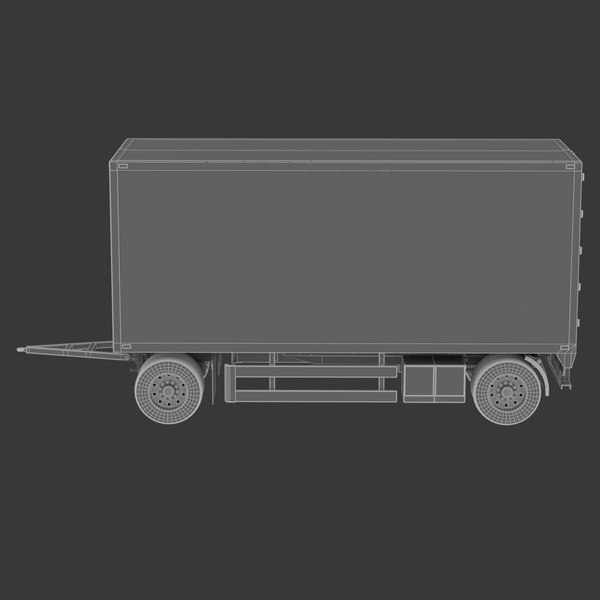 3D box trailer truck - TurboSquid 1337545