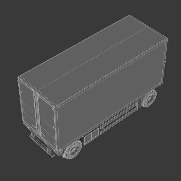 3D box trailer truck - TurboSquid 1337545