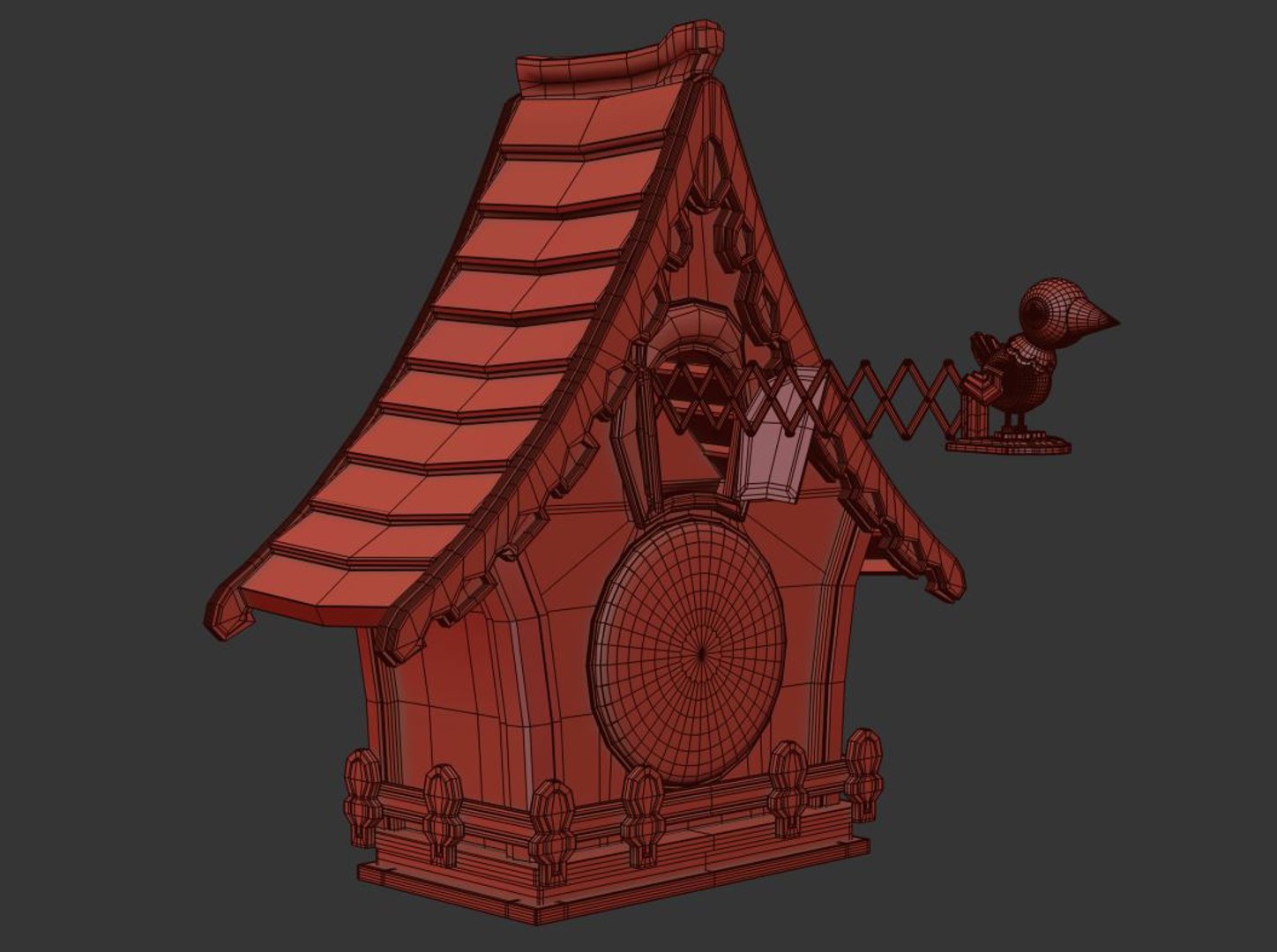 3D Cuckoo Clock - TurboSquid 1359605