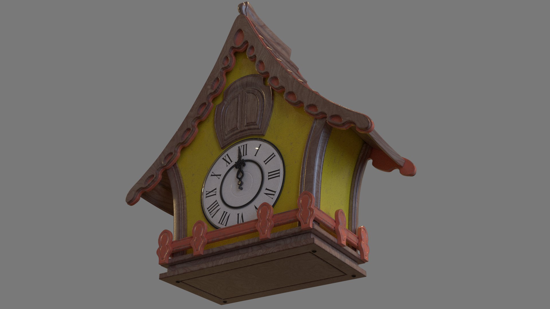 3D Cuckoo Clock - TurboSquid 1359605