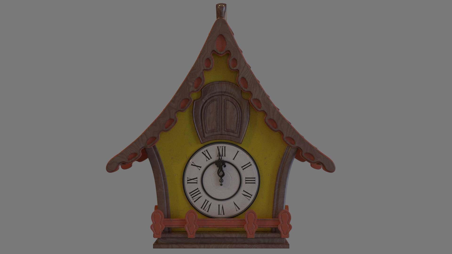 3D Cuckoo Clock - TurboSquid 1359605