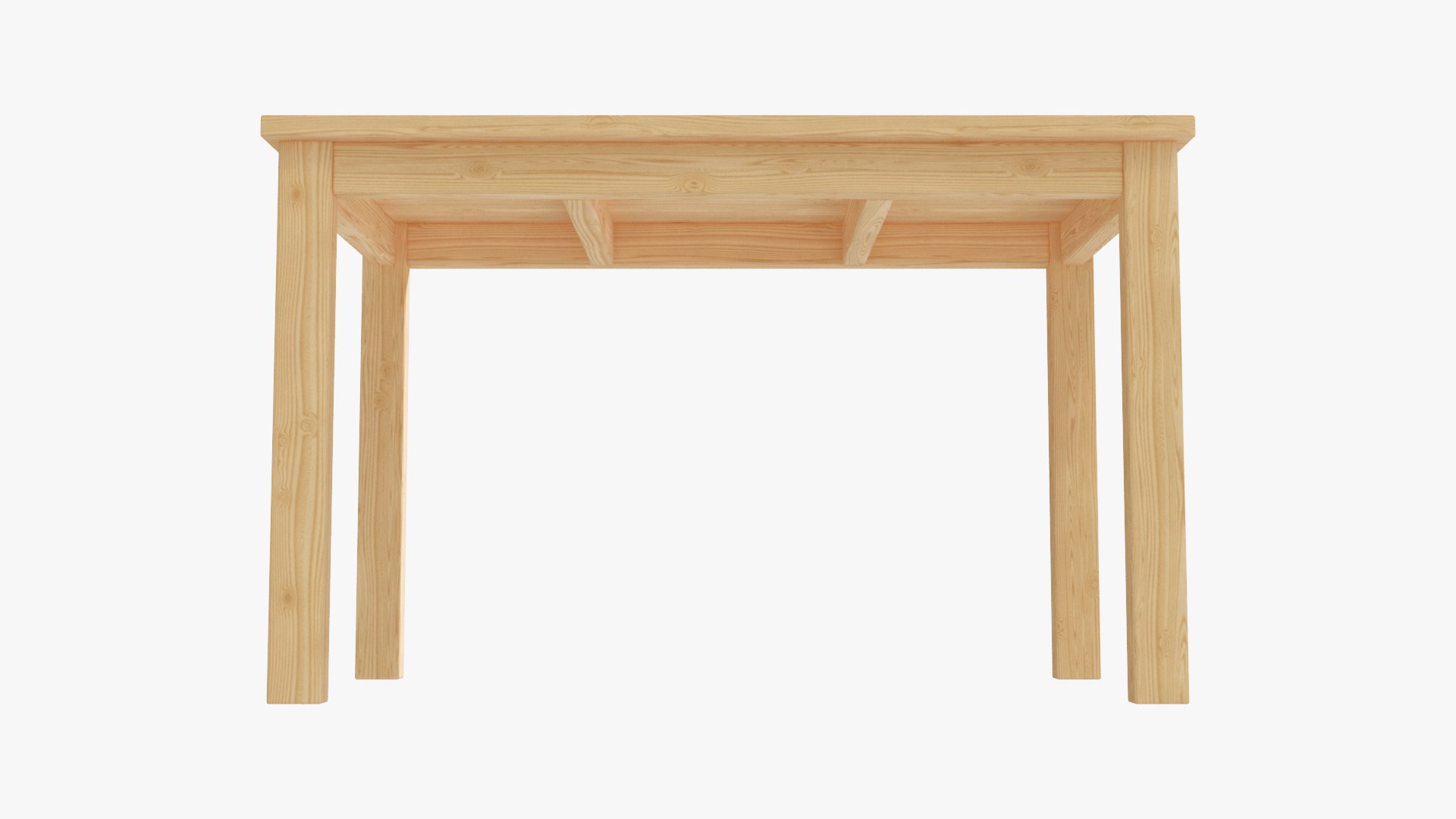 Rustic Wooden Table 3D Model - TurboSquid 2259317