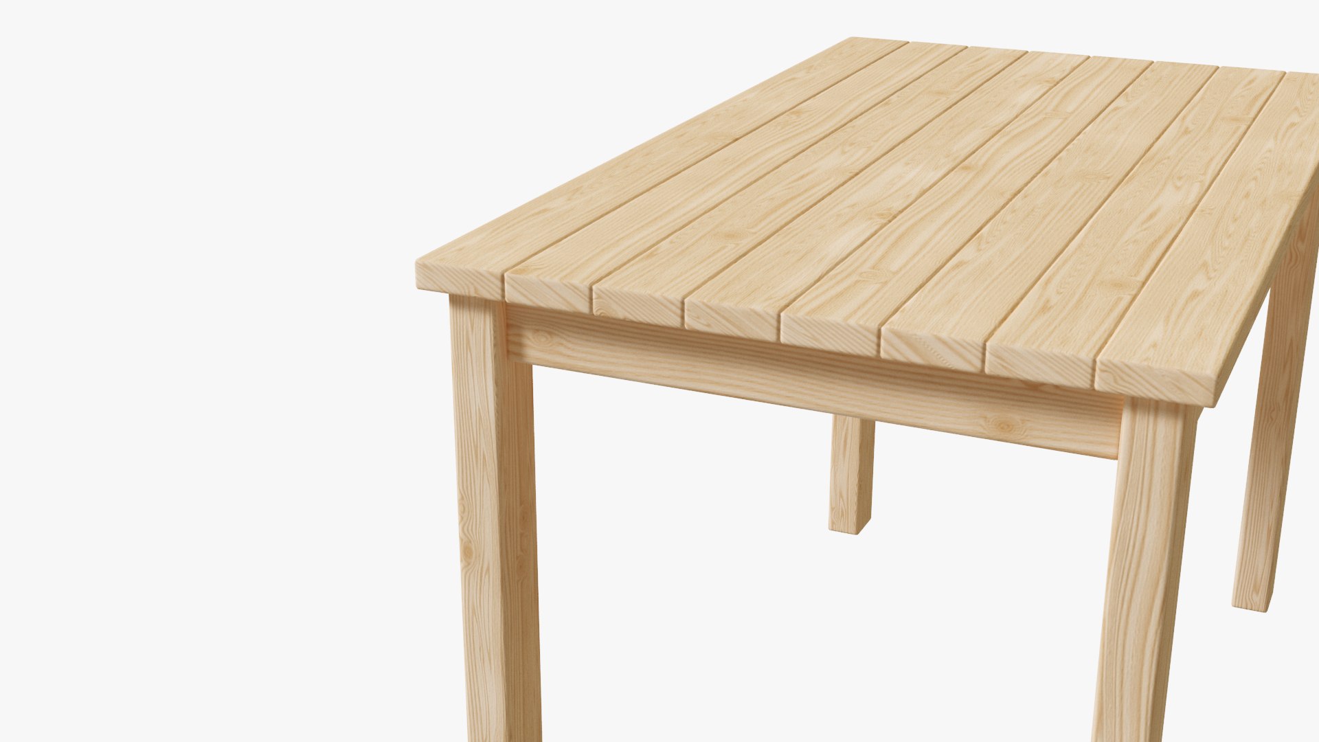 Rustic Wooden Table 3D Model - TurboSquid 2259317