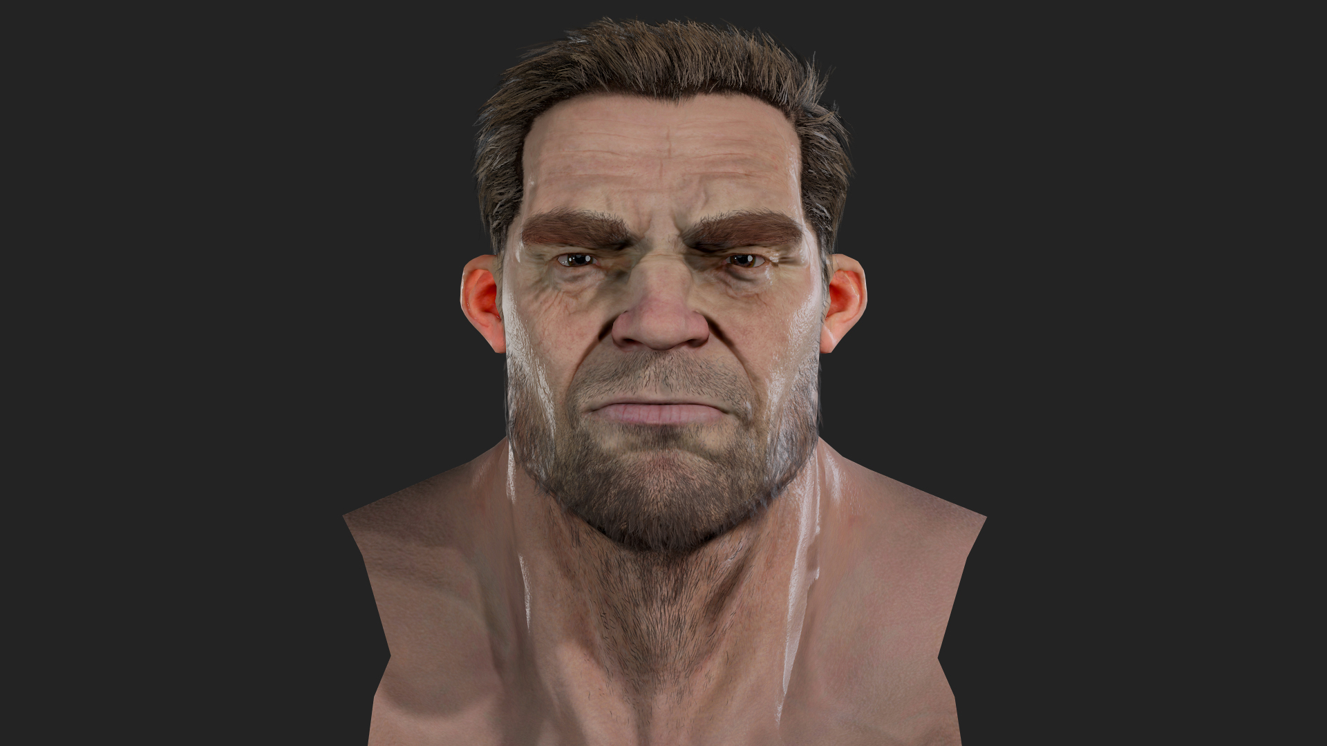 Realistic Model Of Male Head Marshall 3D Model - TurboSquid 1782095