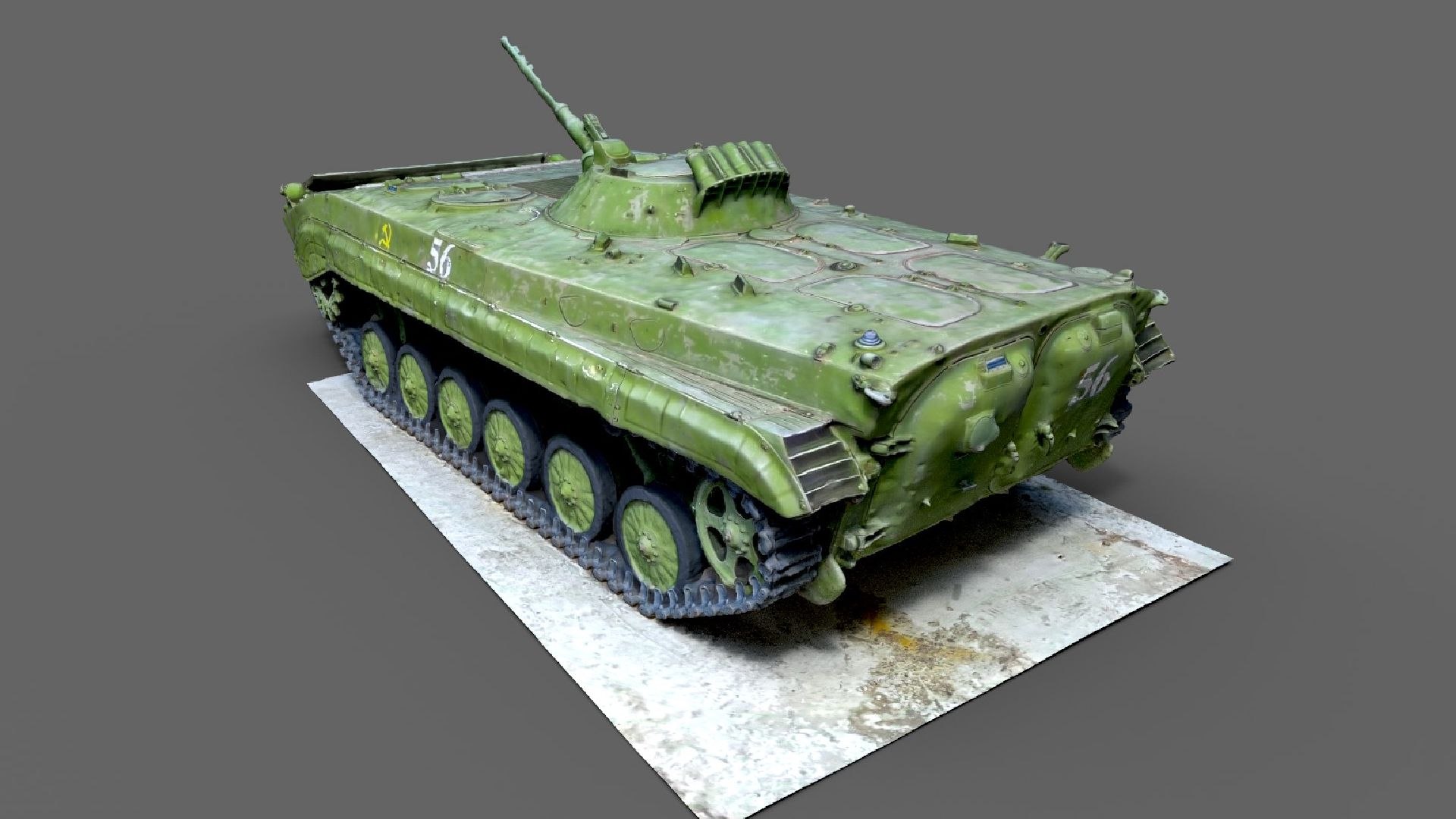 BMP-1P 3d Scan Model - TurboSquid 2266277