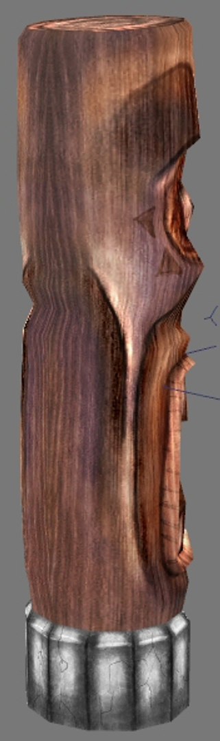 3d Tiki Statue Model