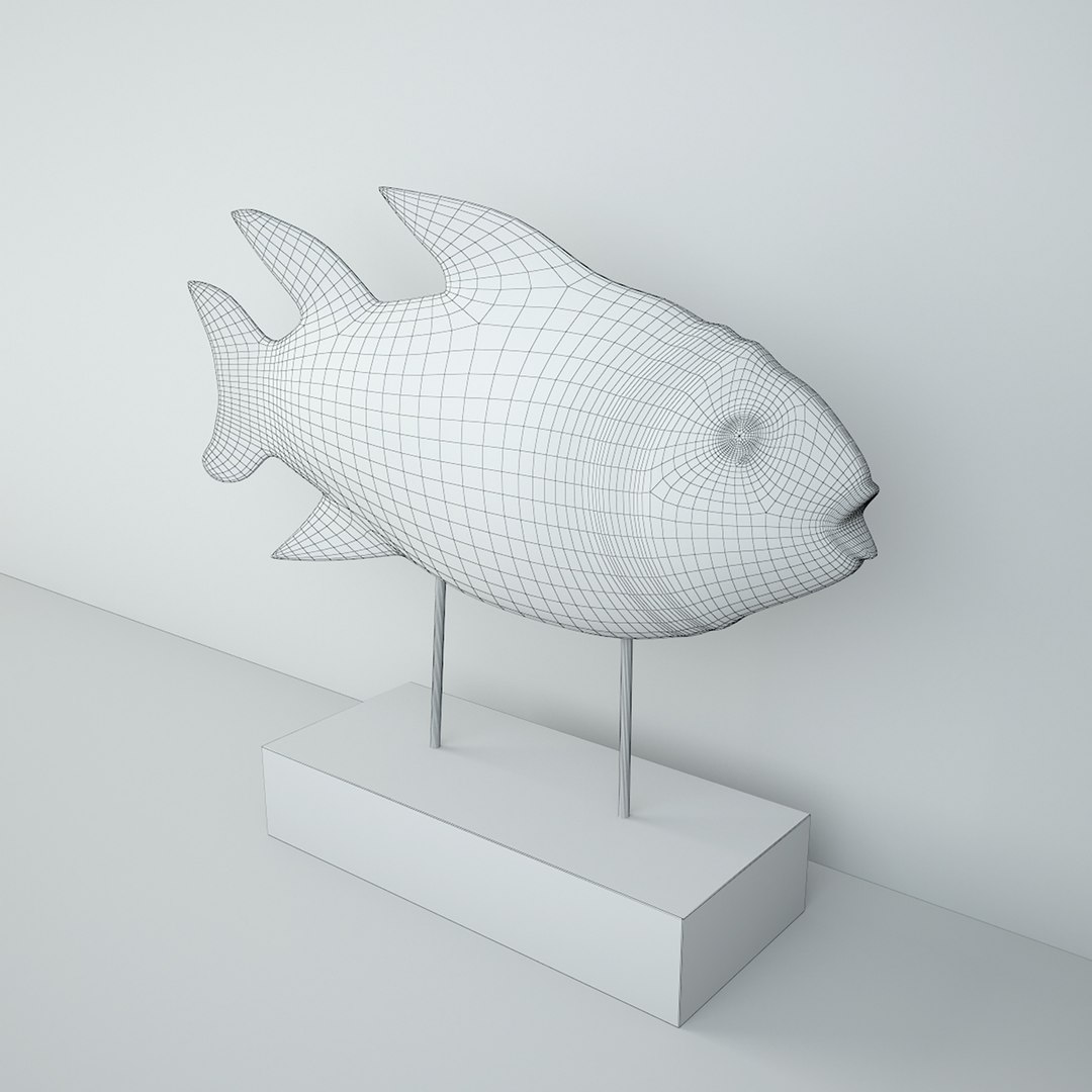 Wooden Fish Sculpture 2 3D Model - TurboSquid 2129762
