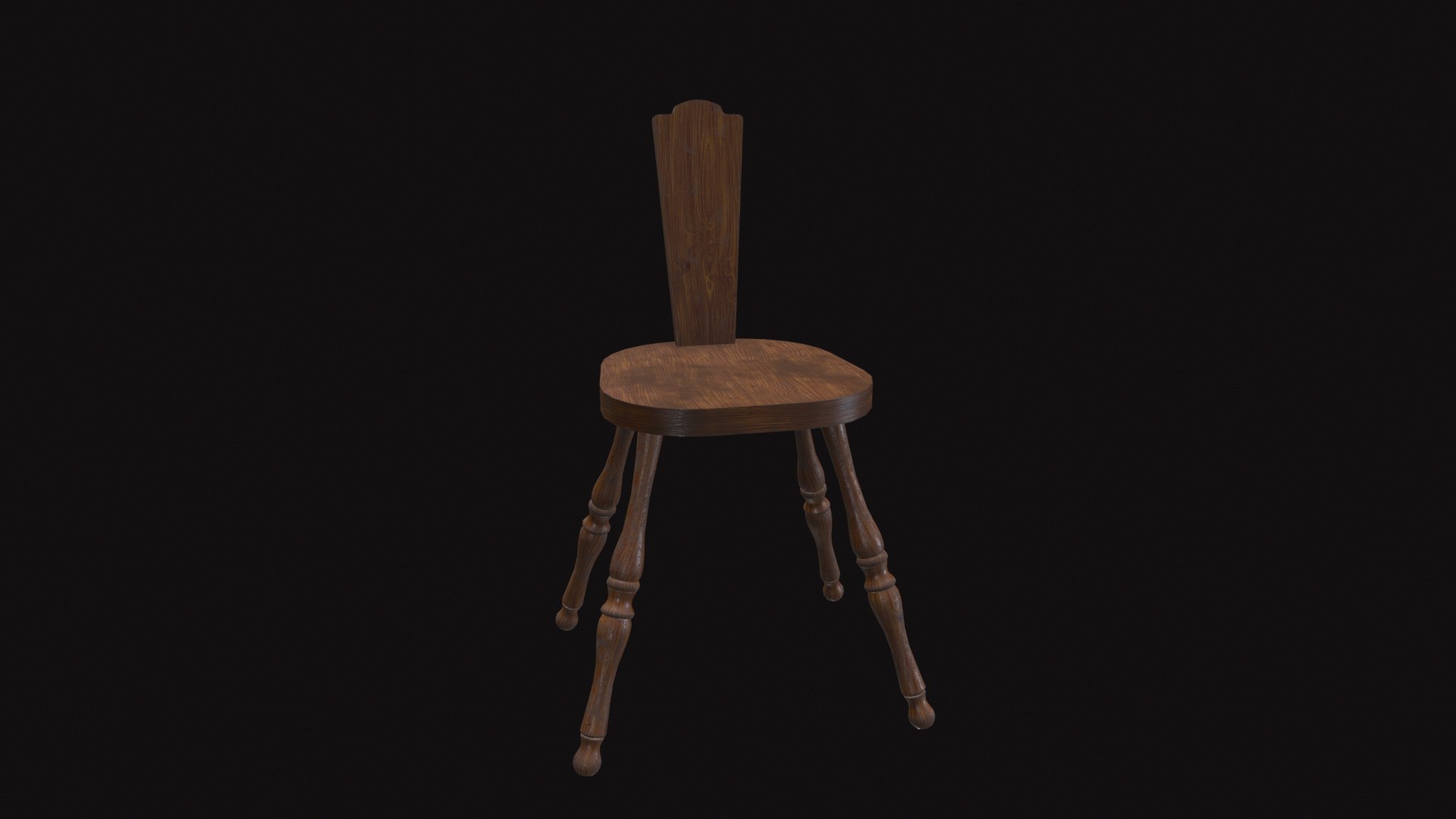 3D Model Medieval Spinning Chair - TurboSquid 2321125