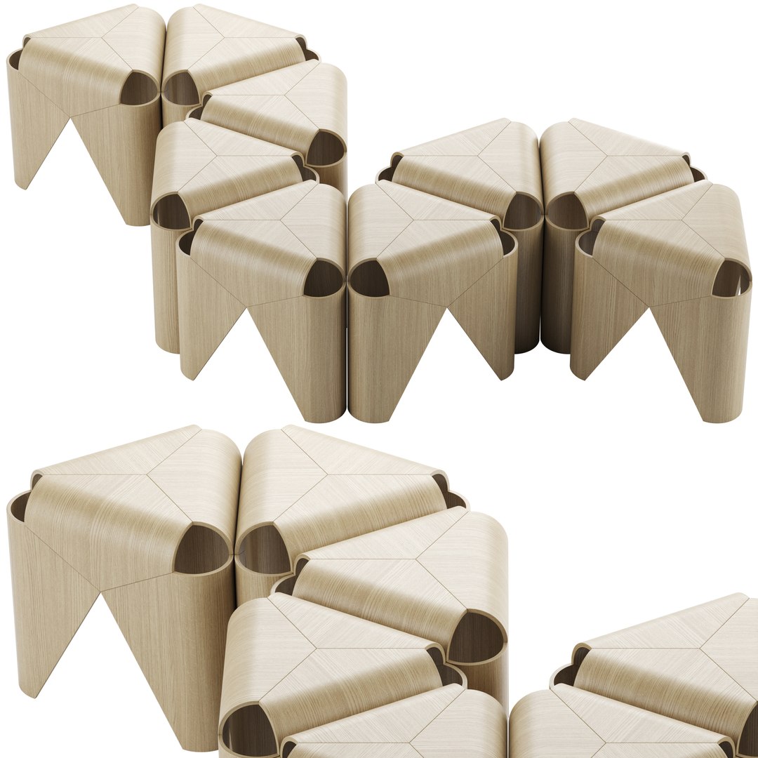 3D Falabella Stool By Offecct - TurboSquid 2027141