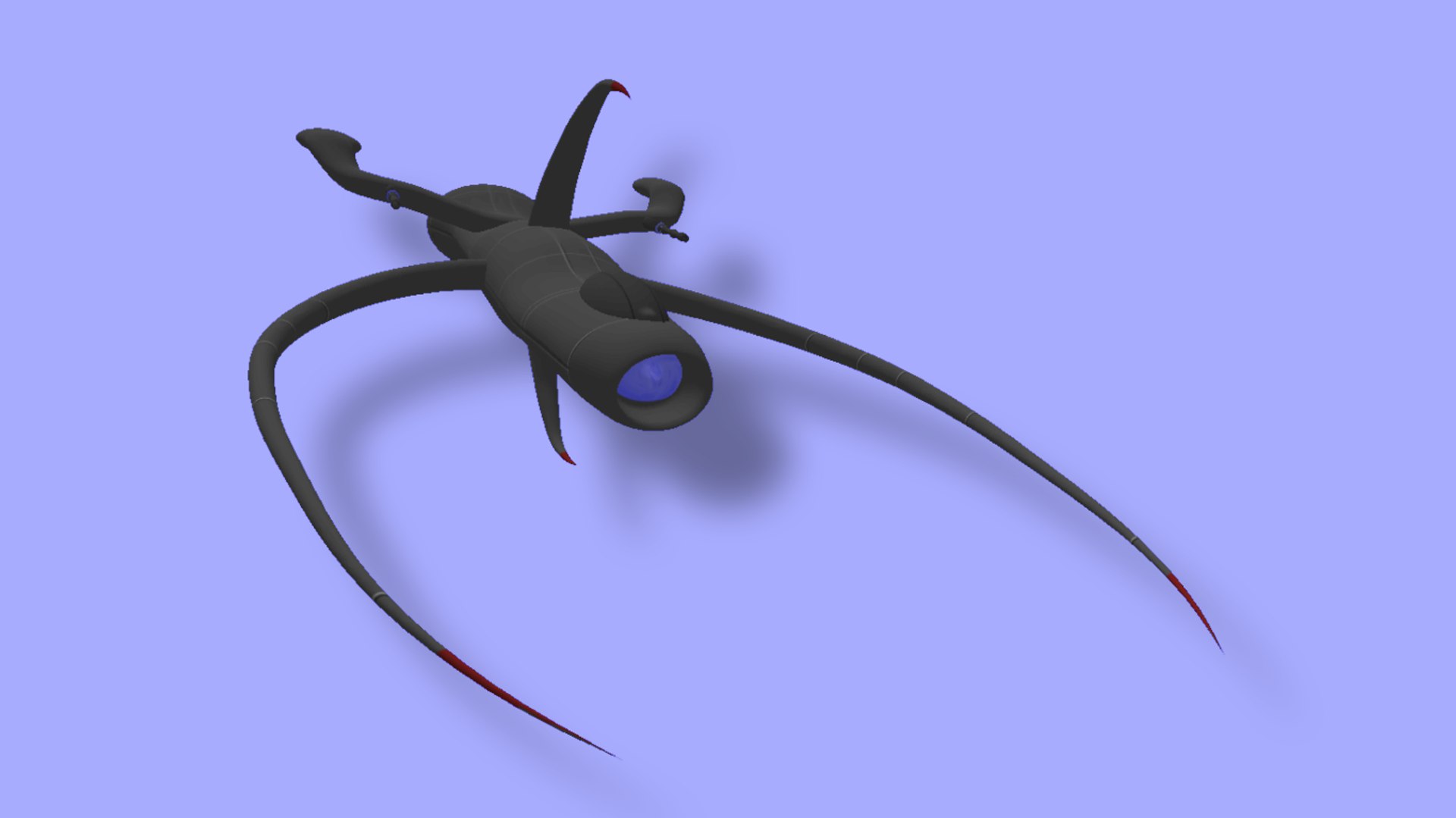 3d model star ship cutter spacecraft