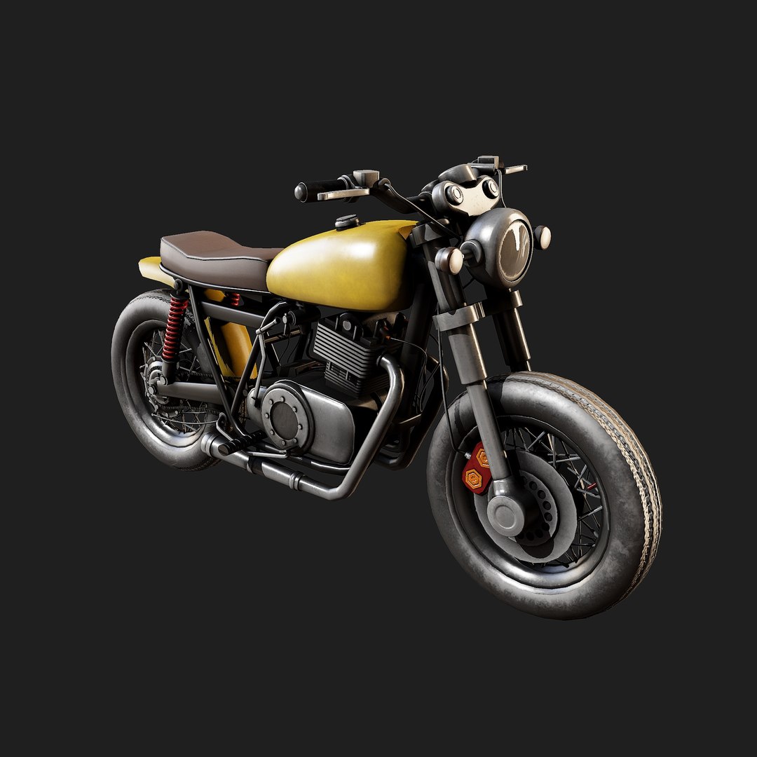 Coffee Racer Final Low-poly 3D Model Model - TurboSquid 1920939