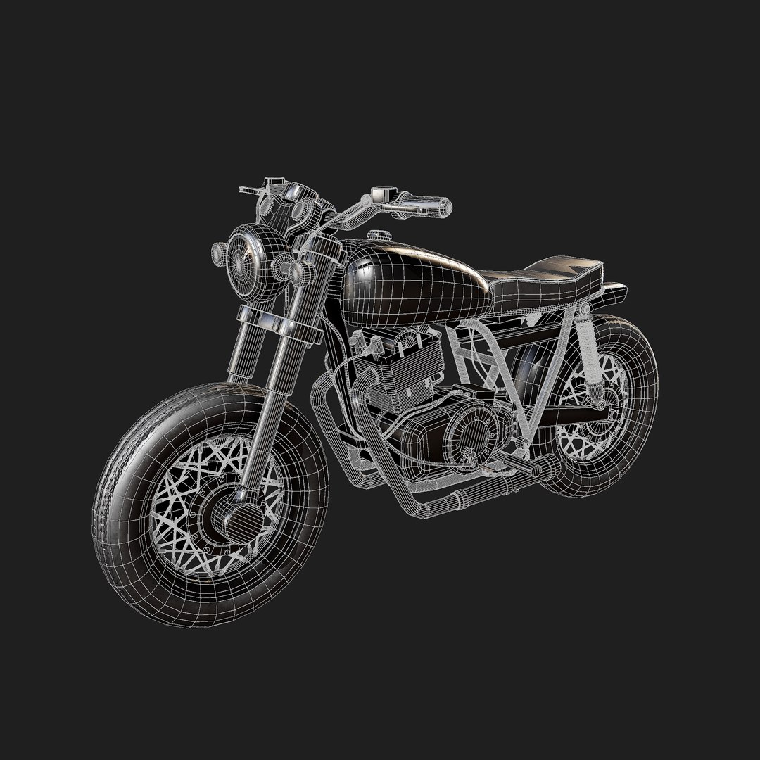 Coffee Racer Final Low-poly 3D Model Model - TurboSquid 1920939