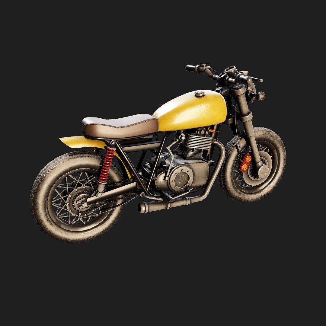 Coffee Racer Final Low-poly 3D Model Model - TurboSquid 1920939