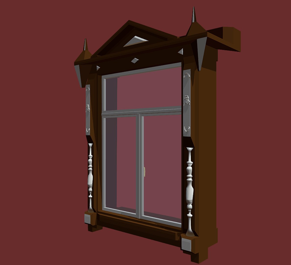 3D Window House Architectural Wooden - TurboSquid 1311370