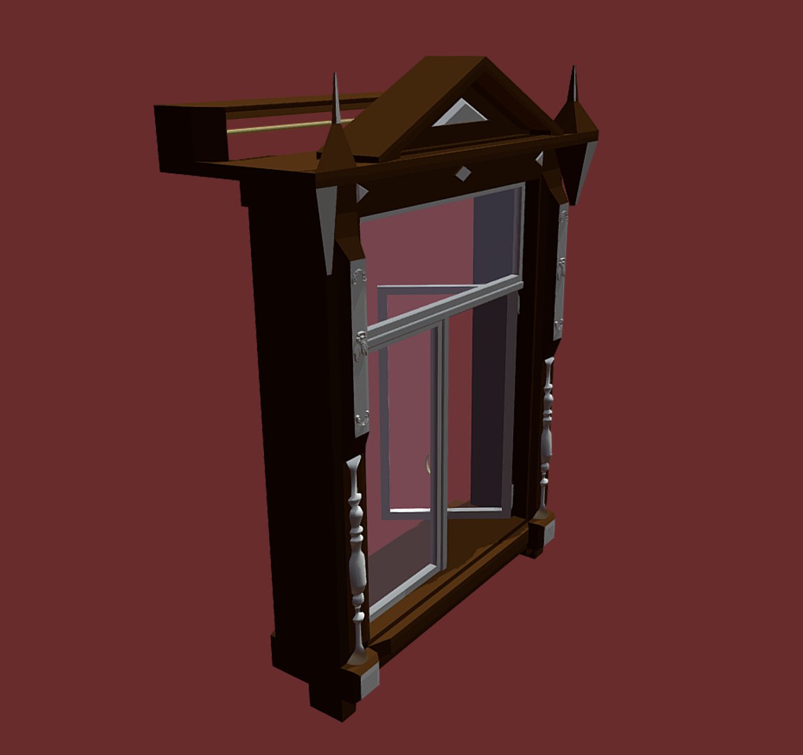 3D Window House Architectural Wooden - TurboSquid 1311370