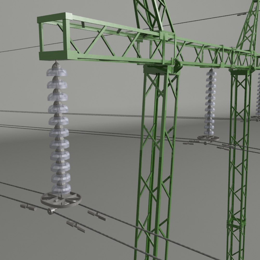 3d Voltage Power Line