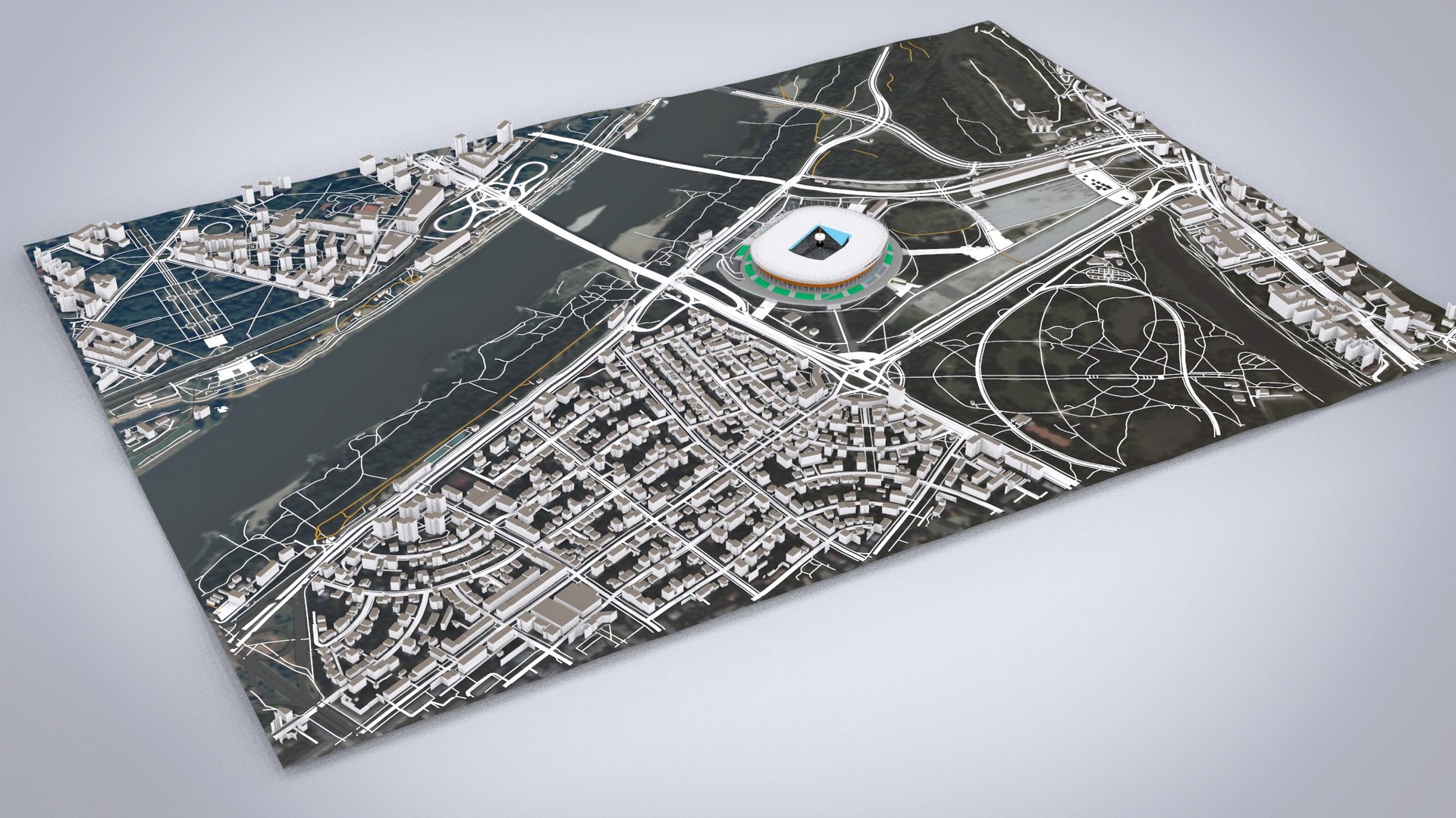 3D Warsaw National Stadium Warsaw Poland Model - TurboSquid 2009897