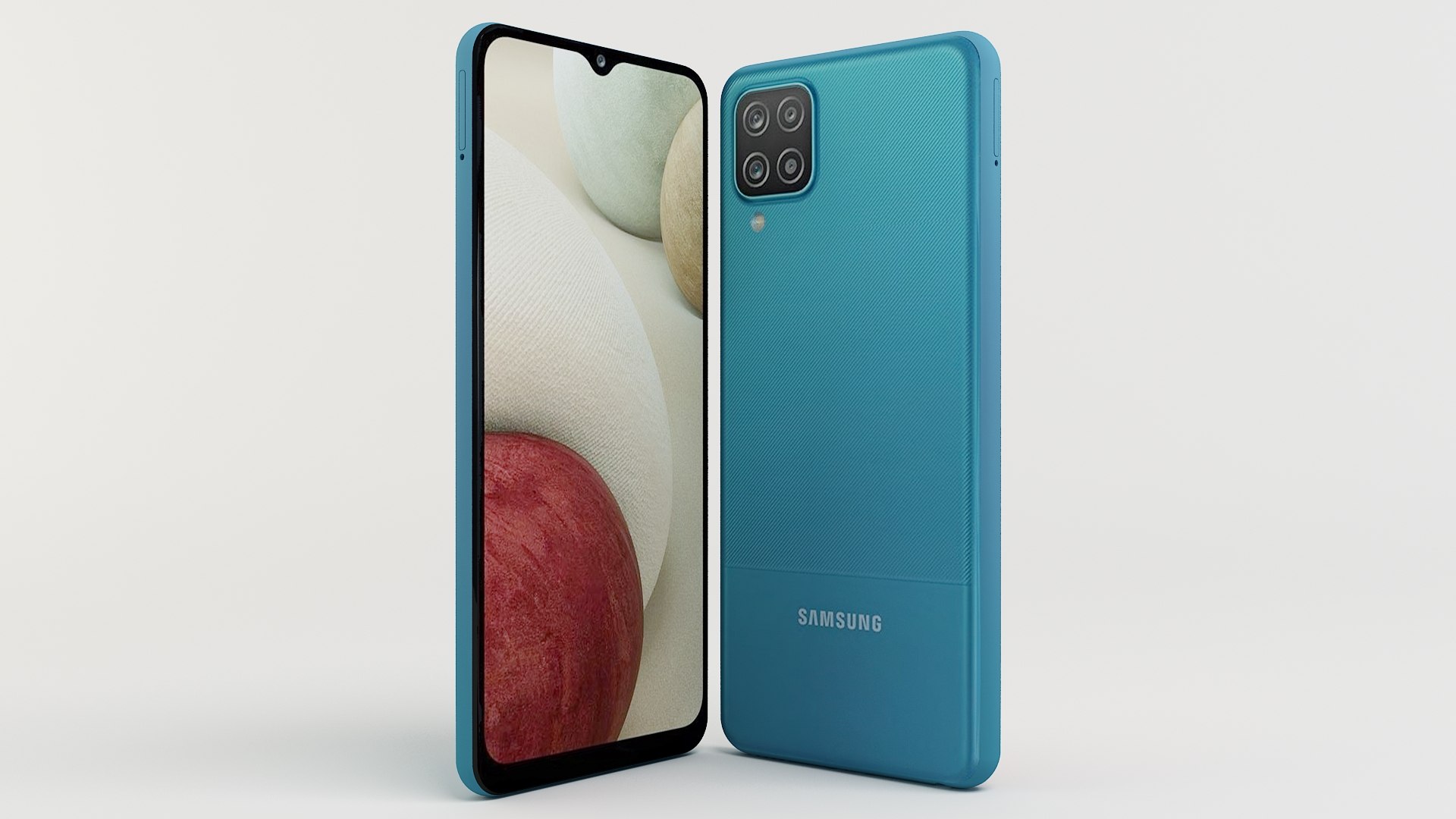 Samsung Galaxy A12 Blue 3D Model - TurboSquid 1671546