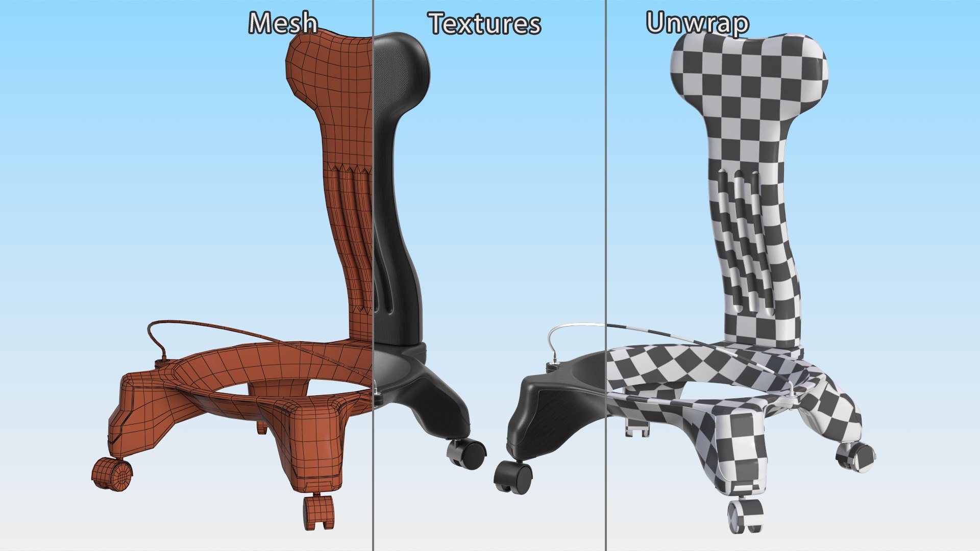 3D model Balancing Fitness Chair Black Empty - TurboSquid 2151724