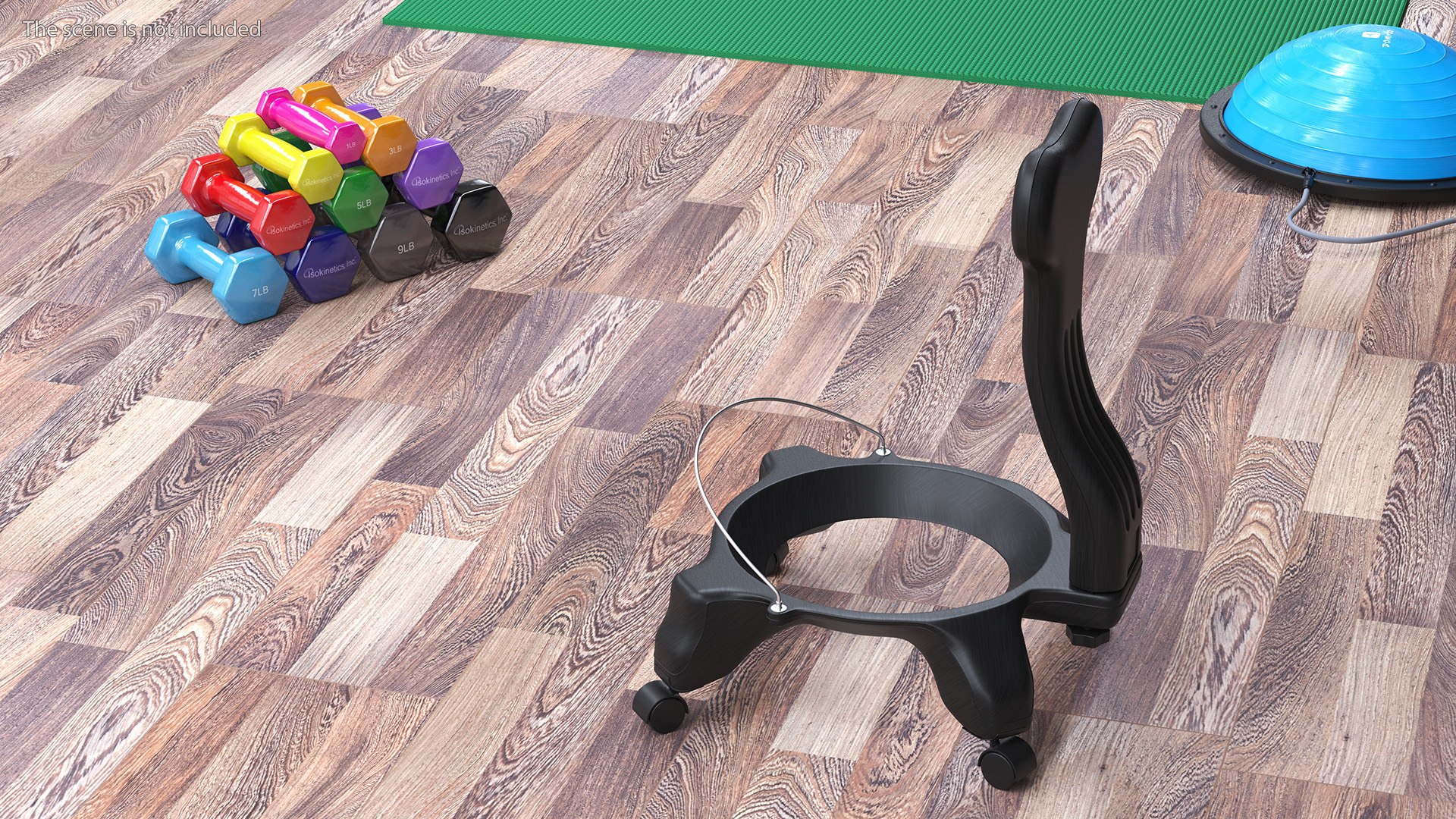 3D model Balancing Fitness Chair Black Empty - TurboSquid 2151724