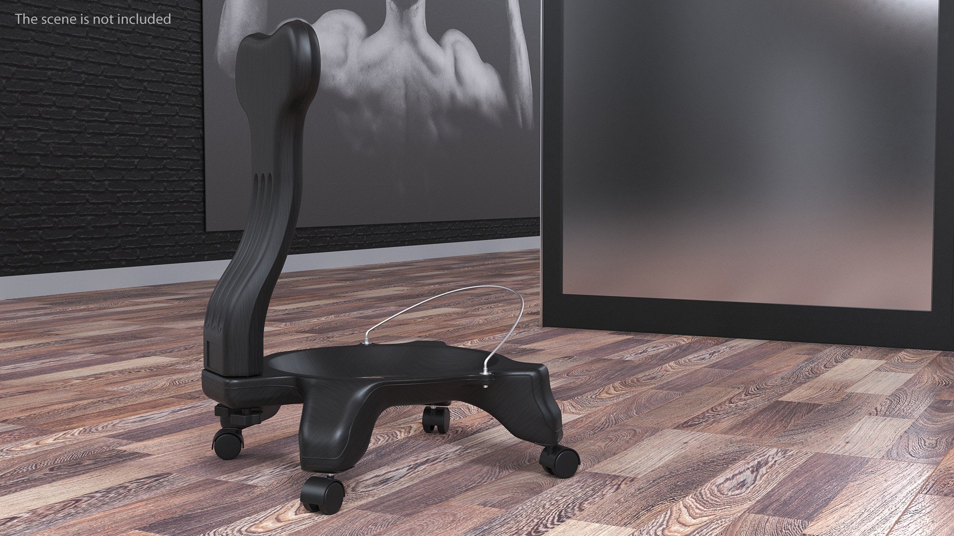 3D model Balancing Fitness Chair Black Empty - TurboSquid 2151724
