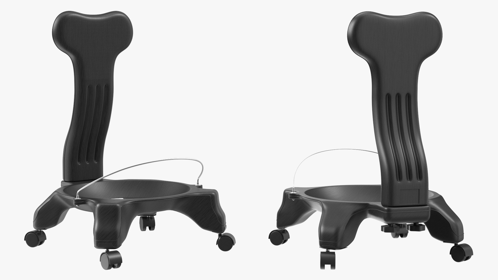 3D model Balancing Fitness Chair Black Empty - TurboSquid 2151724