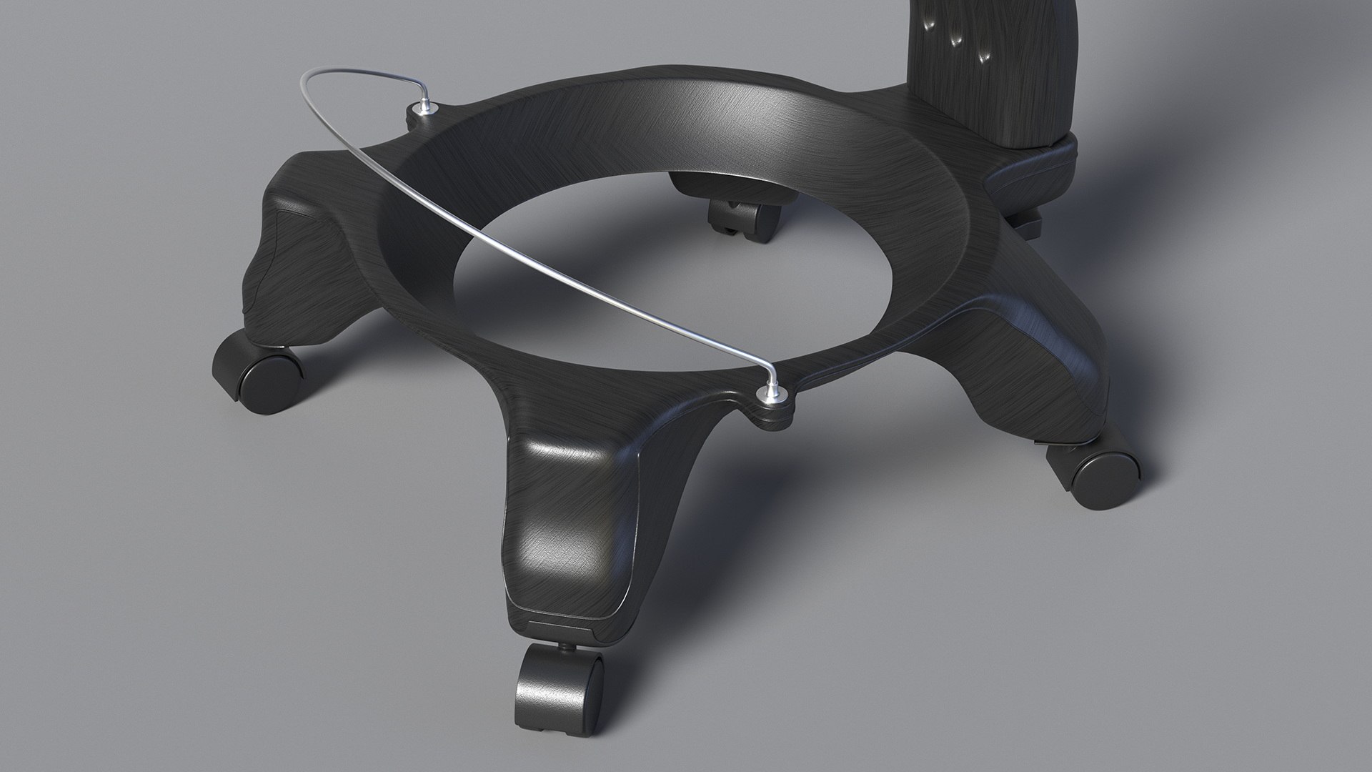 3D model Balancing Fitness Chair Black Empty - TurboSquid 2151724