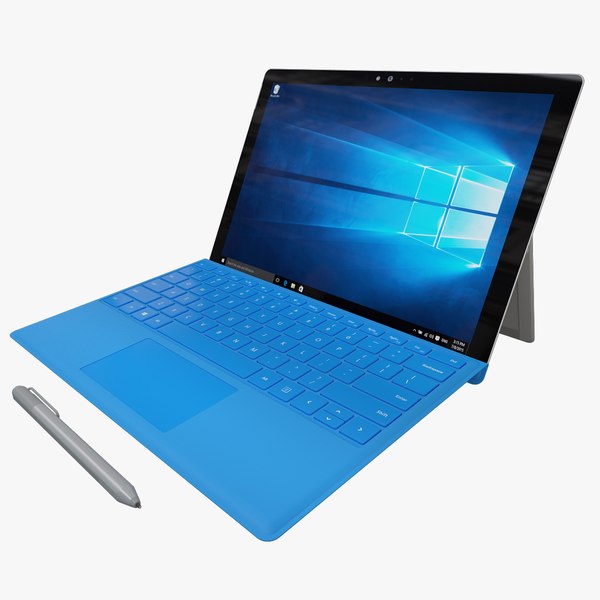 3d model realistic microsoft surface pro 4