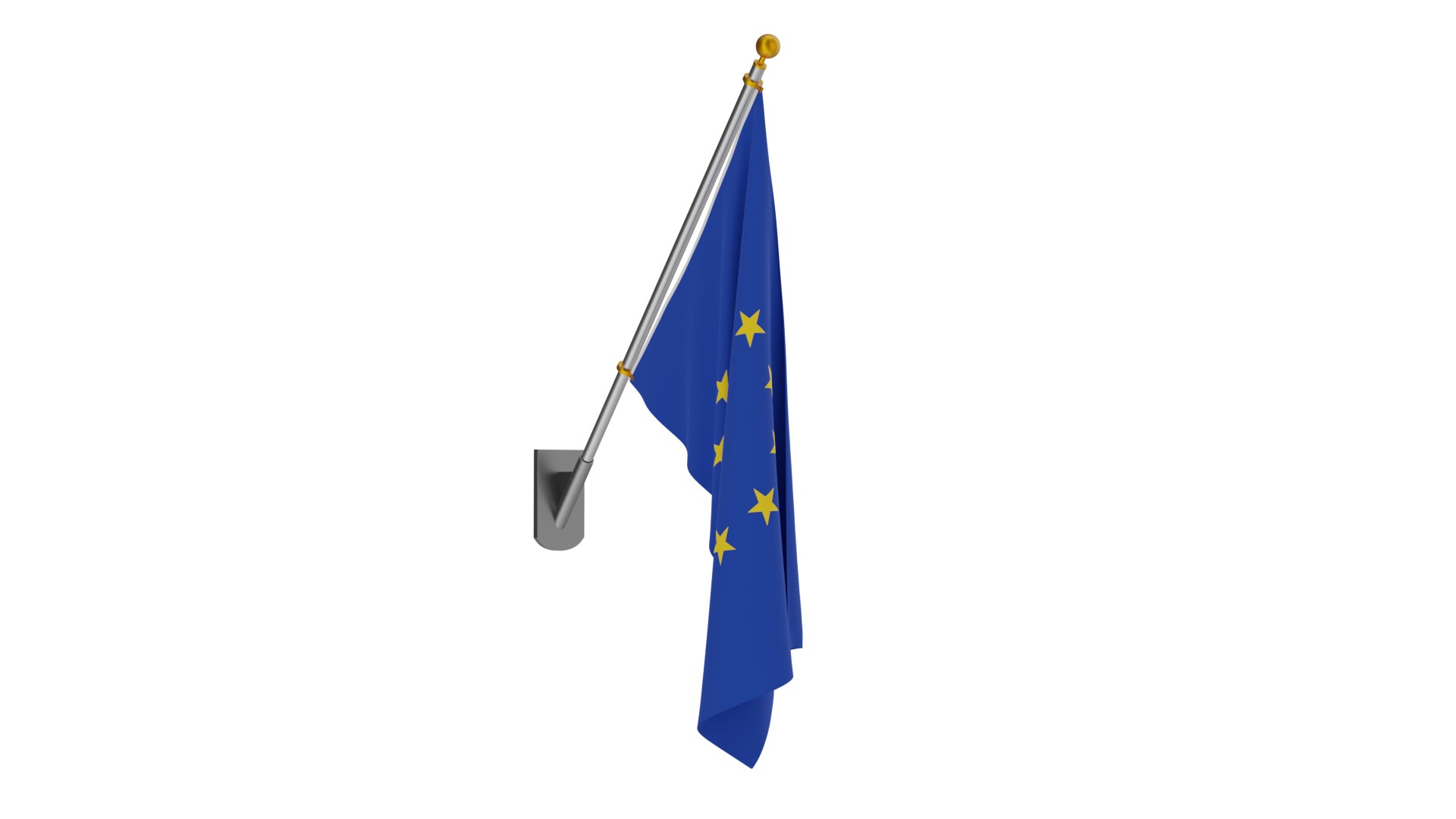 Wall Flag Europian Union Model - TurboSquid 2199311