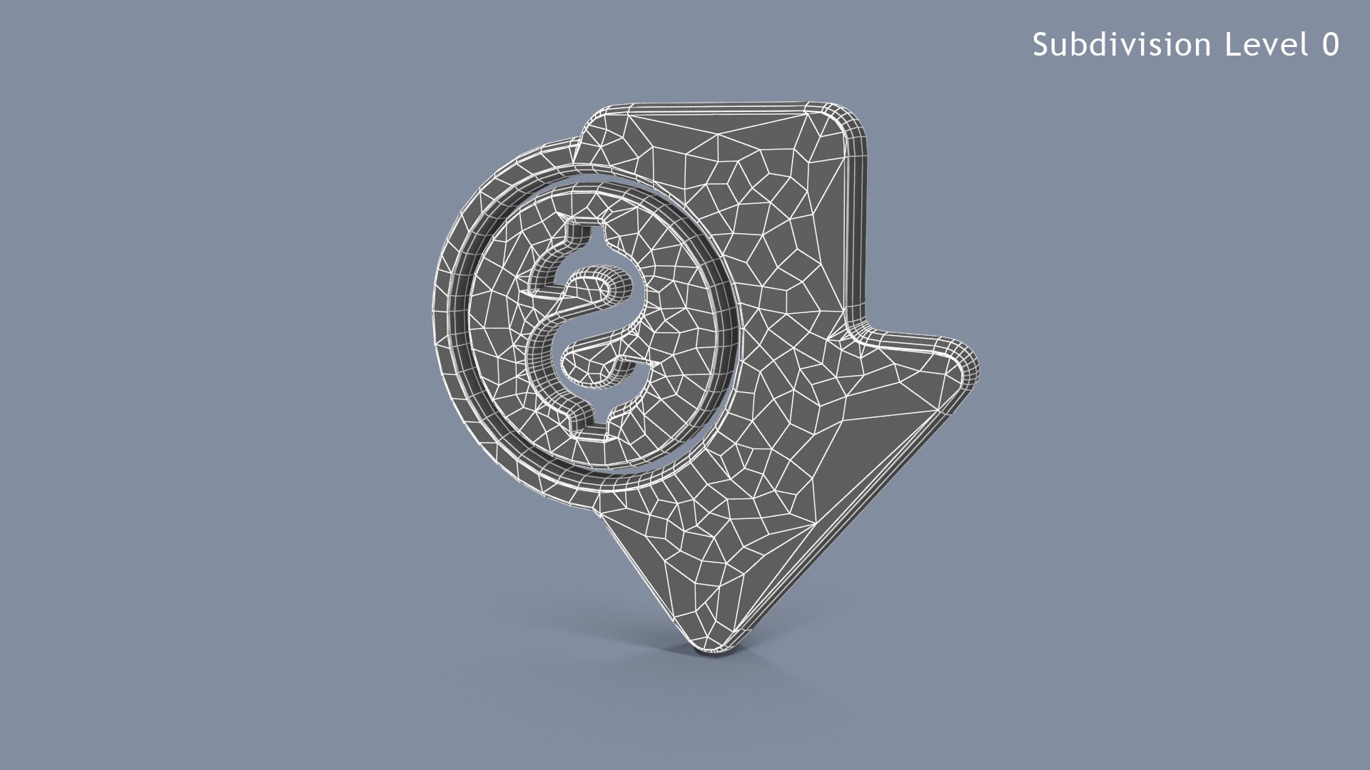 3D Arrow Down Dollar Decrease Revenue Fall Symbol Gold - TurboSquid 2062918