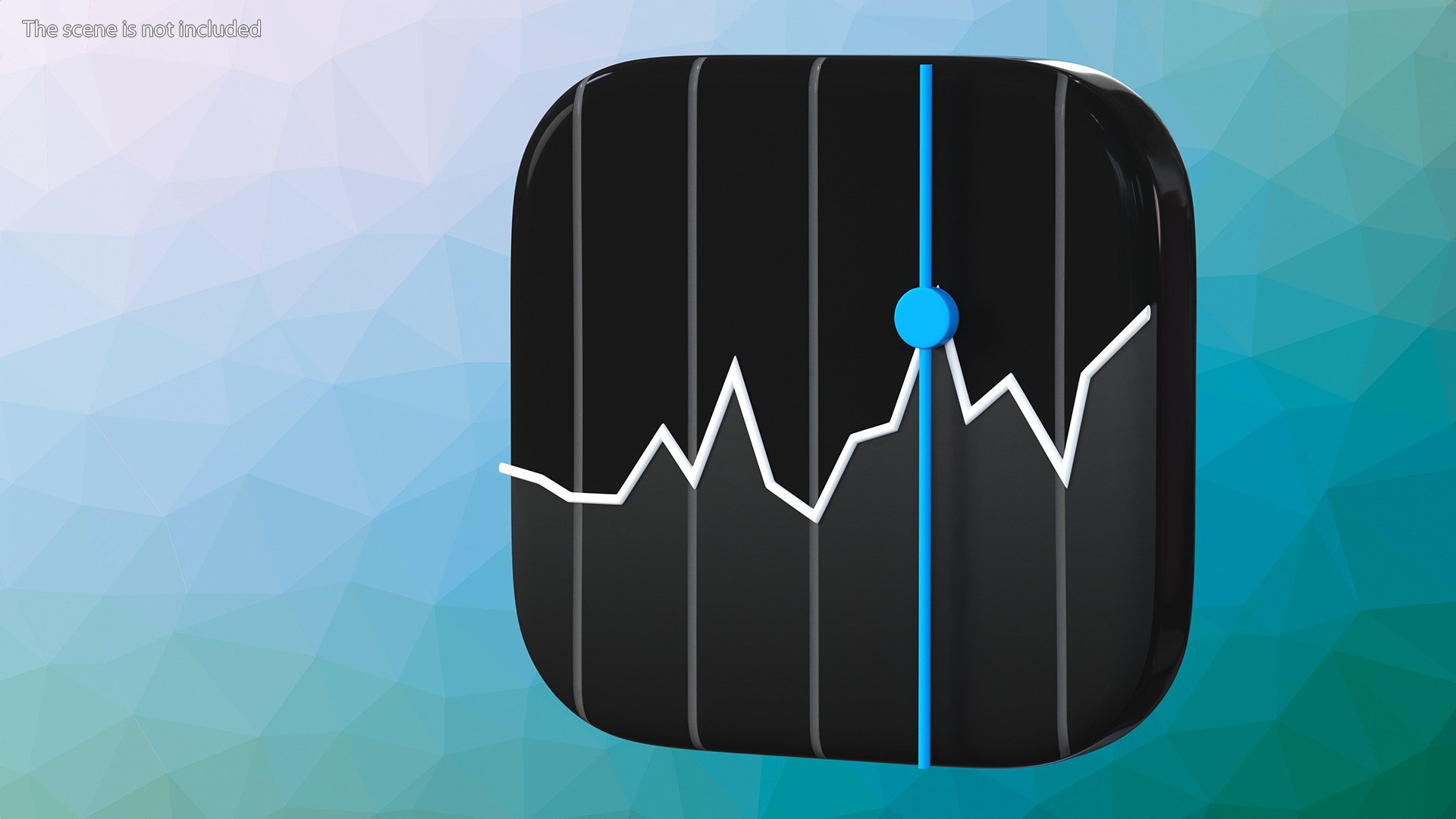 3D IPhone IOS Stocks Icon - TurboSquid 2222901