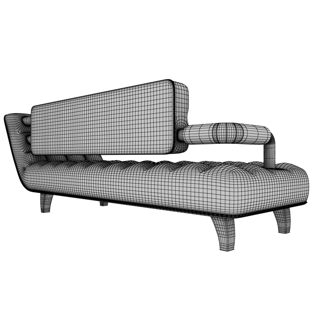 Realistic Sofa 3d Model