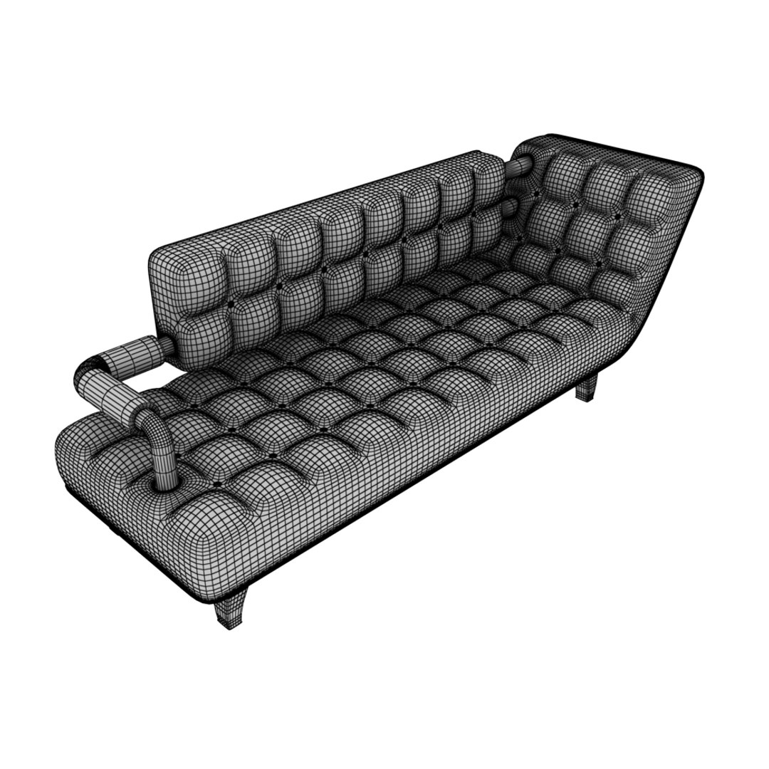 Realistic Sofa 3d Model