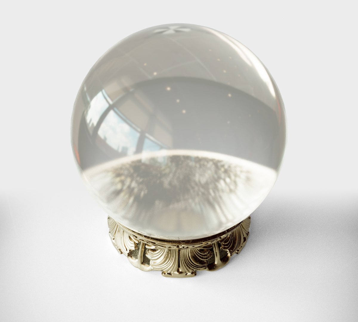 Ornate Crystal Ball 3D Model - TurboSquid 2226809