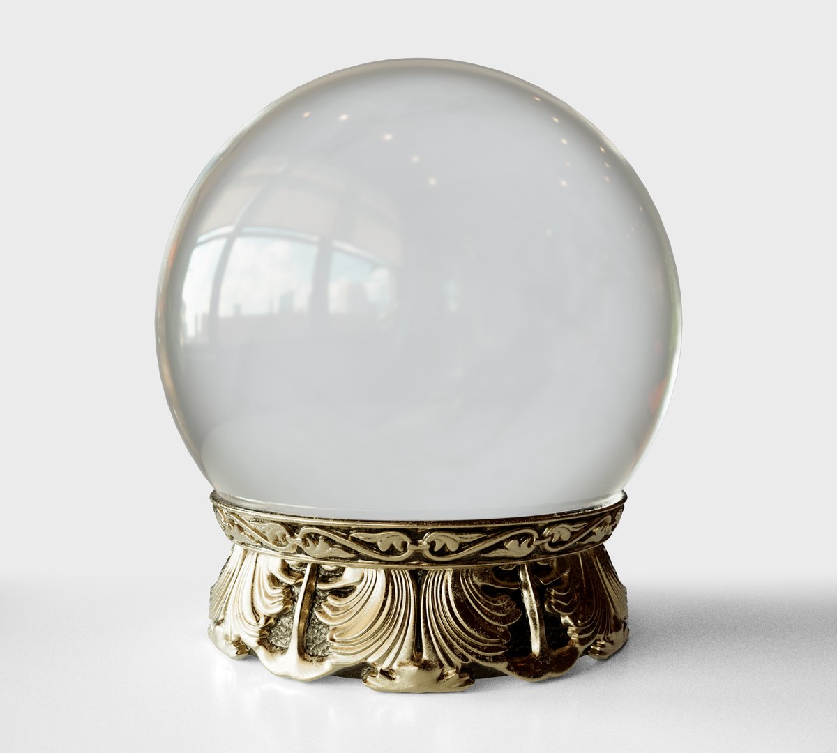 Ornate Crystal Ball 3D Model - TurboSquid 2226809